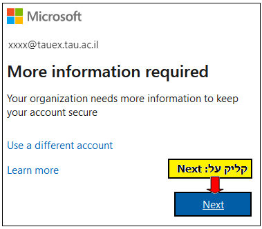 Via Microsoft Authenticator app | IT Unit | Tel Aviv University