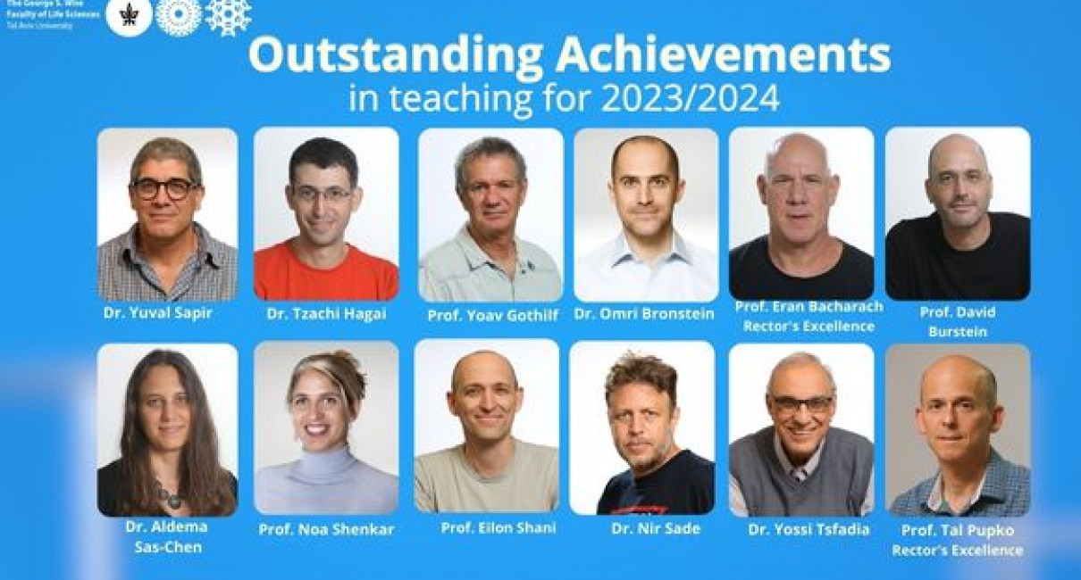 Congratulations to our Top Lecturers | The George S. Wise Faculty of ...